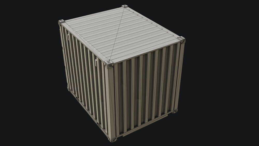 Stacked Industrial Shipping Containers 10ft with Open Top and Rust ...