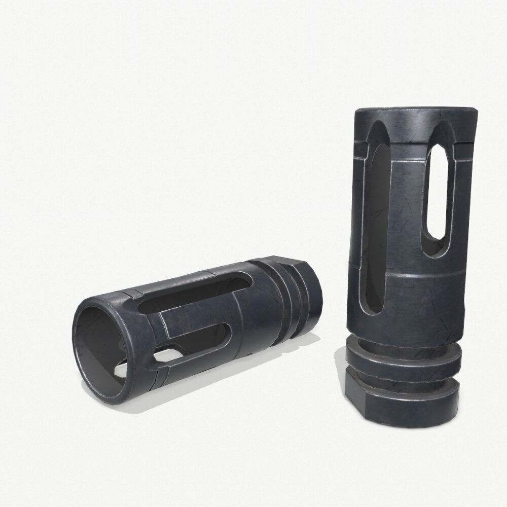 Muzzle Brake Pack Vol-3 3D模型 - 下载 武器配件与附件 on 3DModels.org