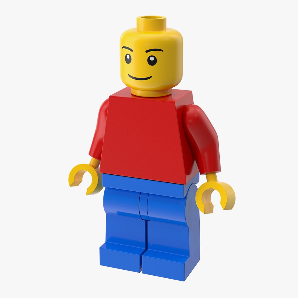 Classic Lego Man 3D model - Download Toys on 3DModels.org