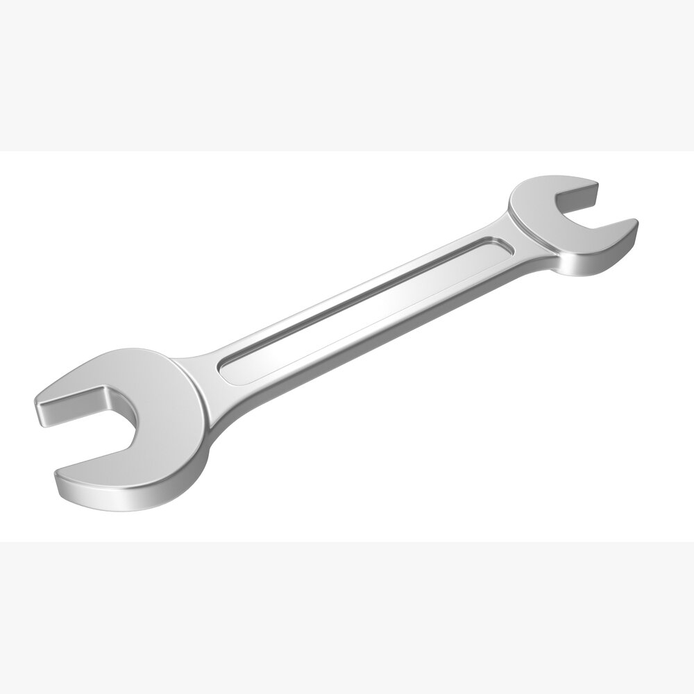 Double Open Ended Wrench 3D model - Download Tools on 3DModels.org
