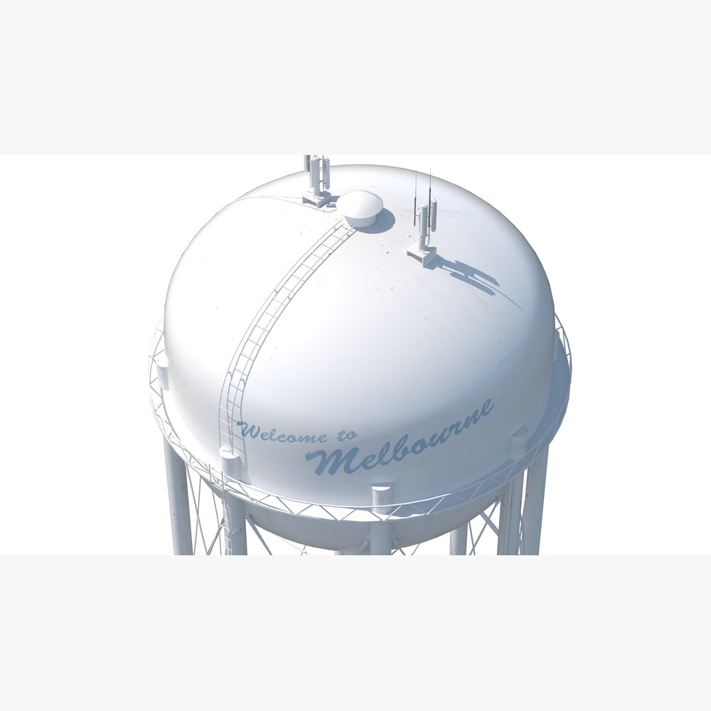 Water Tower 3D model - Download Infrastructure Buildings on 3DModels.org