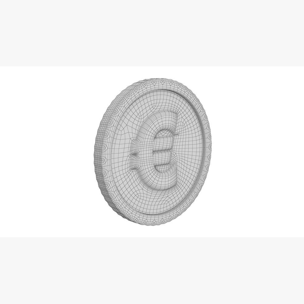 Gold Coin with Euro Symbol 3D model - Download Coins, Banknotes on ...
