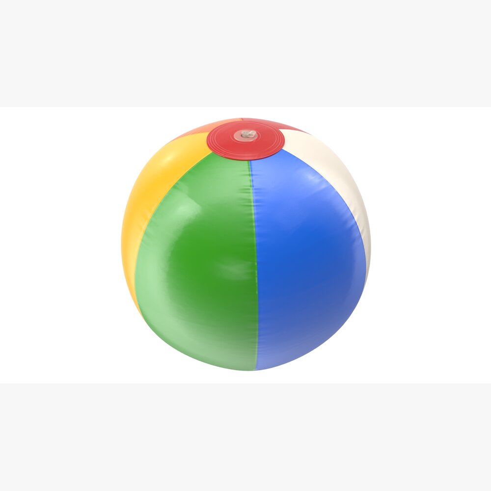 Colorful Beach Ball 3D model - Download Toys on 3DModels.org