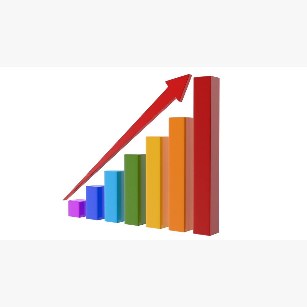 Bar Chart 3D model - Download Symbols on 3DModels.org