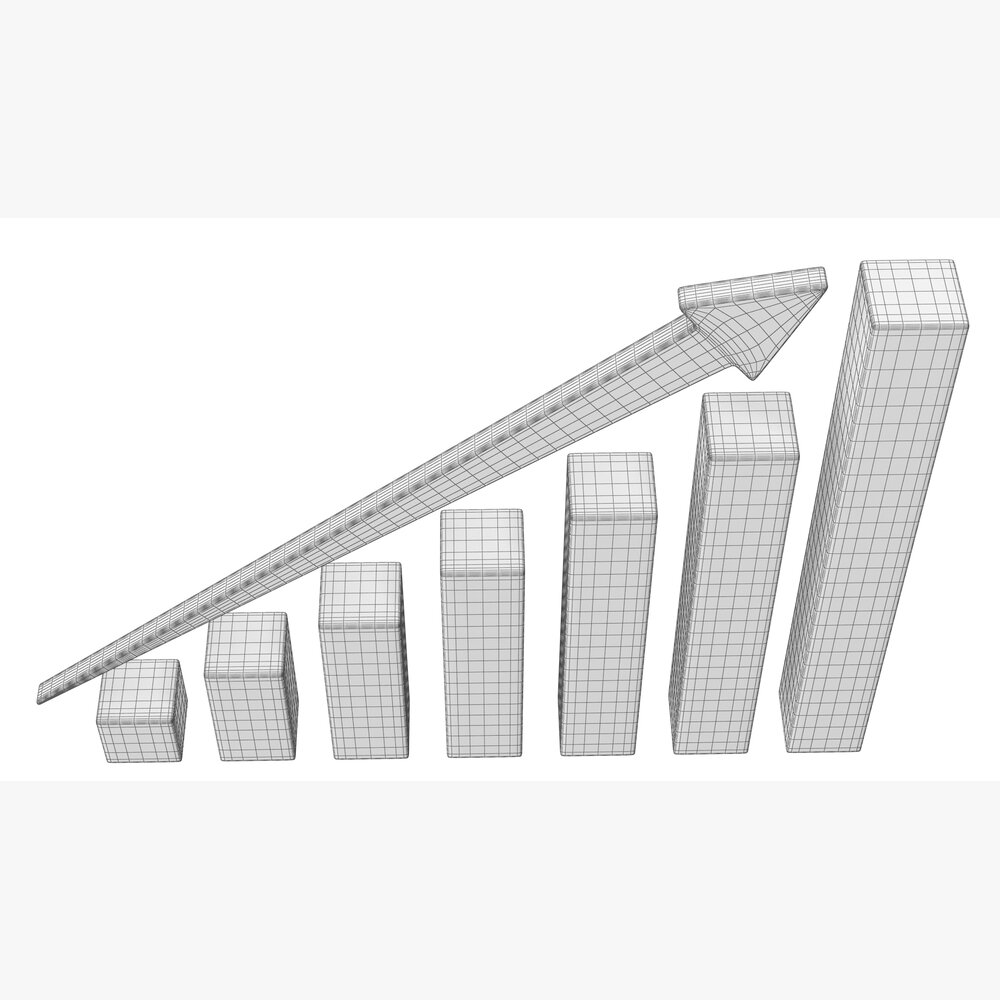 Bar Chart 3D model - Download Symbols on 3DModels.org