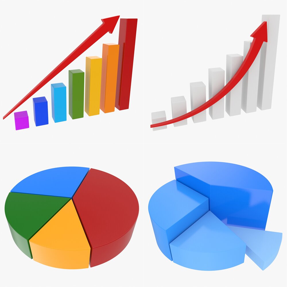 Bar Chart 3D model - Download Symbols on 3DModels.org