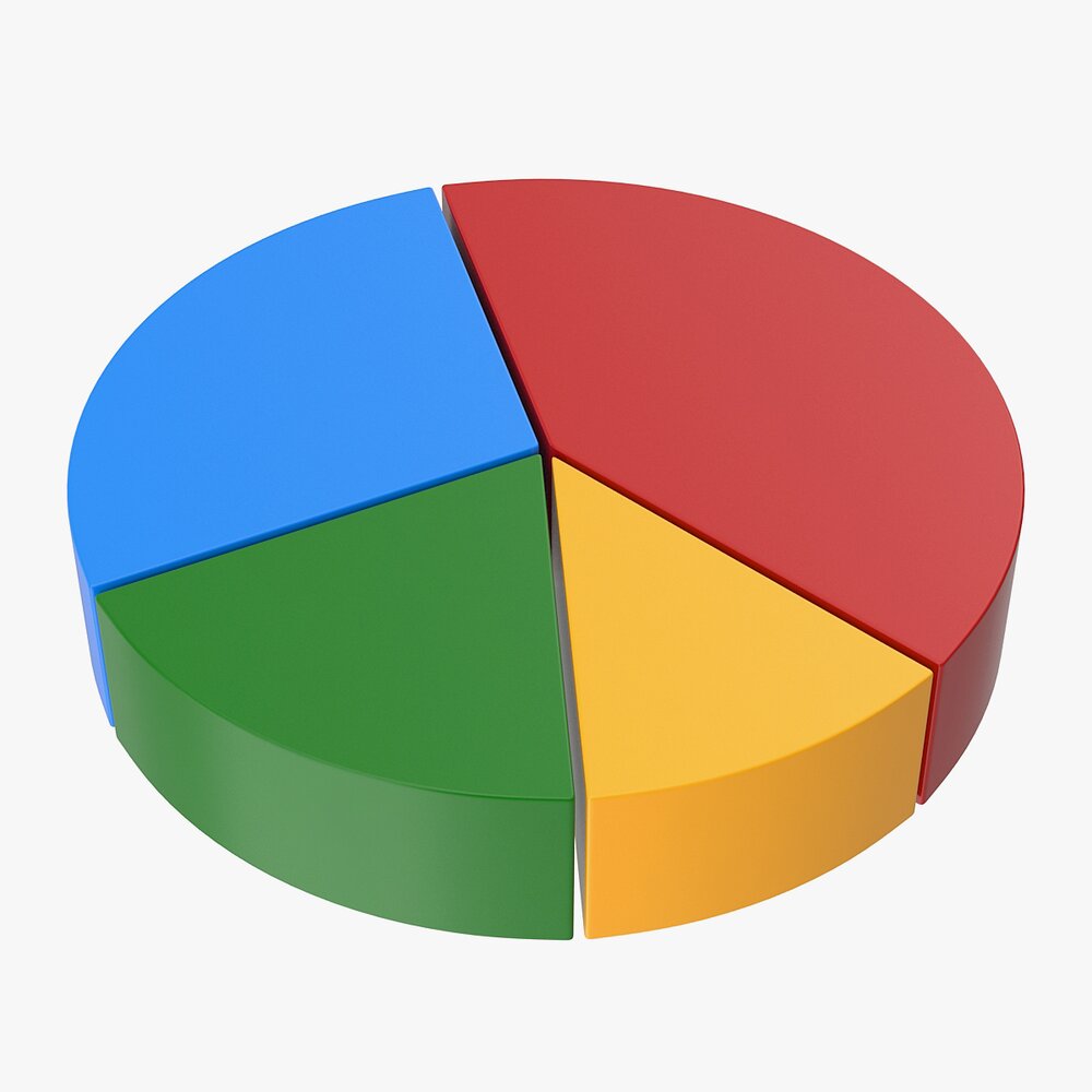 Pie Graph 3D model - Download Symbols on 3DModels.org