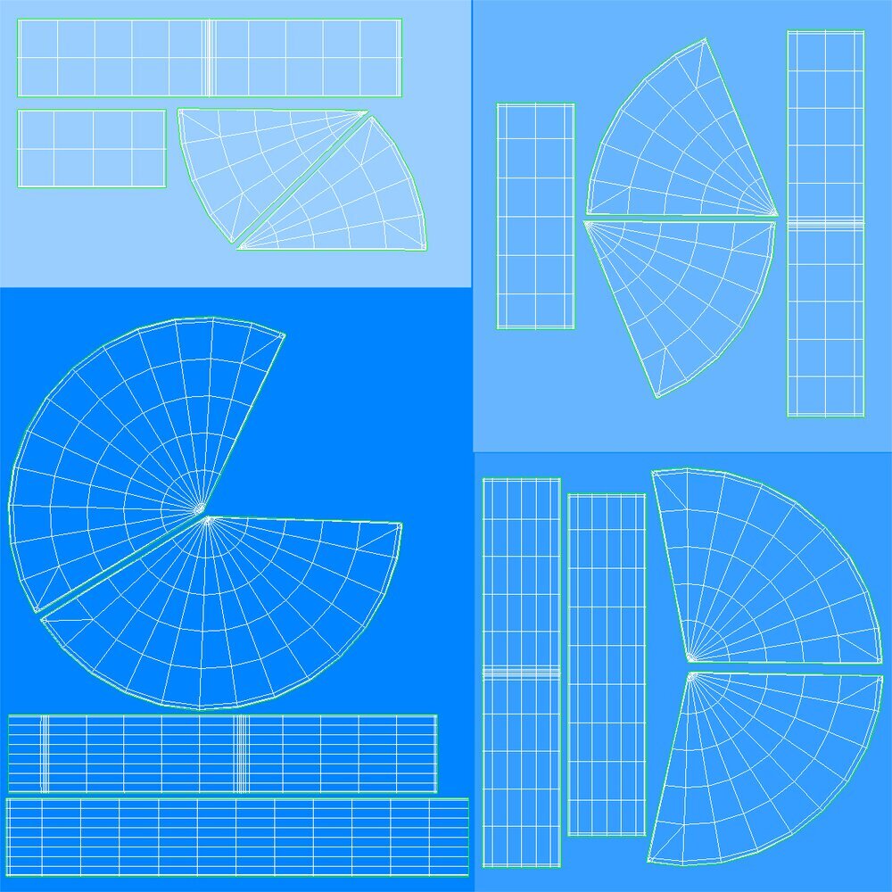 Pie Graph Blue Color 3D model - Download Symbols on 3DModels.org