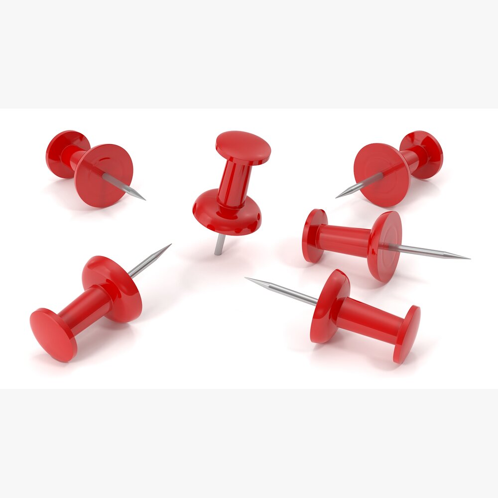 Push Pin 3D model - Download Stationery on 3DModels.org