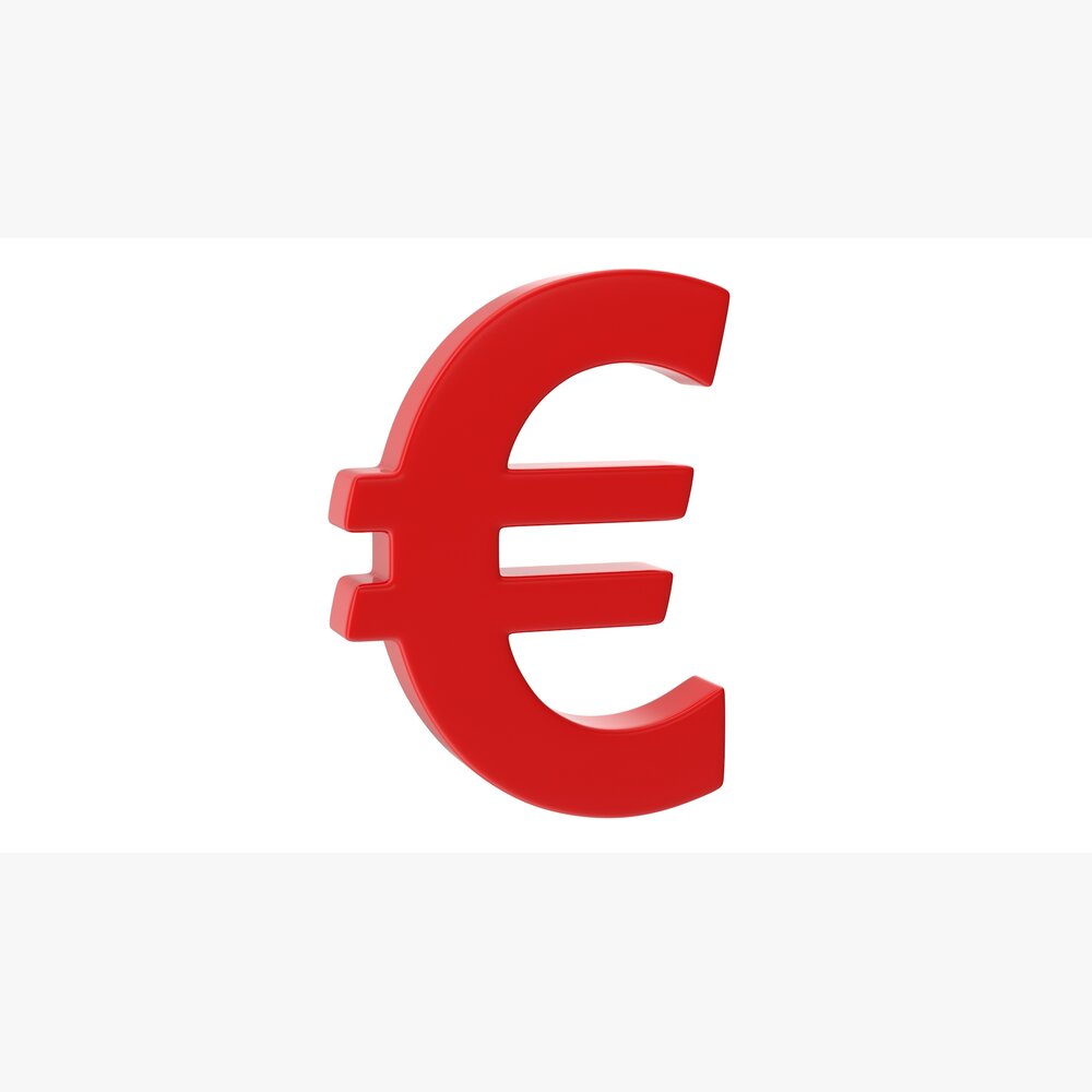 Euro Sign 3D model - Download Symbols on 3DModels.org