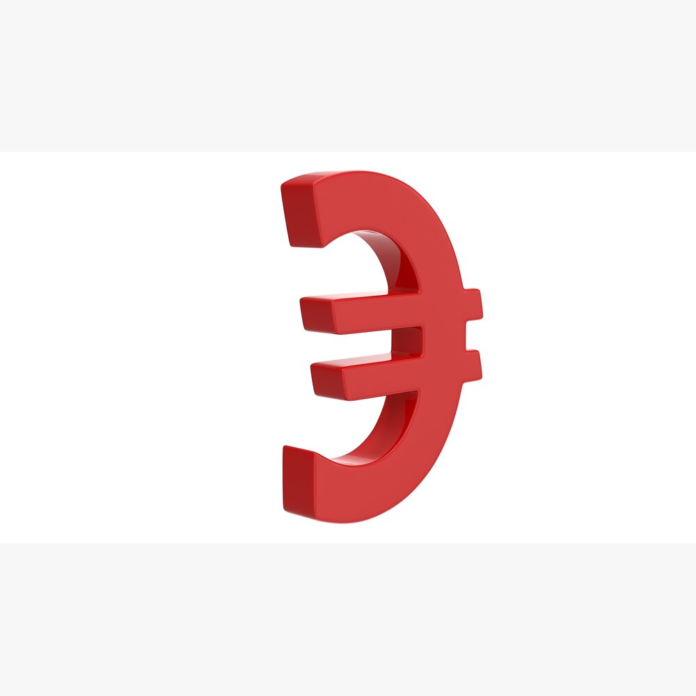 Euro Sign 3D model - Download Symbols on 3DModels.org