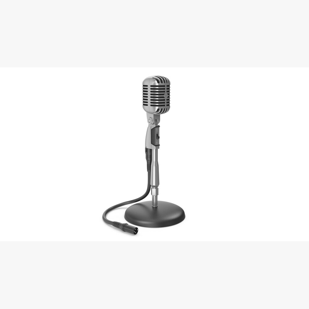 Microphone Shure 55sh 3D model - Download Audio Devices on 3DModels.org