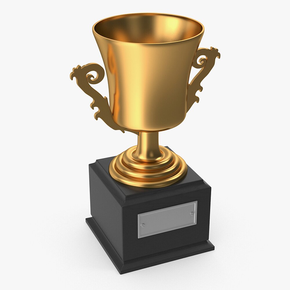 Golden Sport Cup 3D model - Download Trophy on 3DModels.org