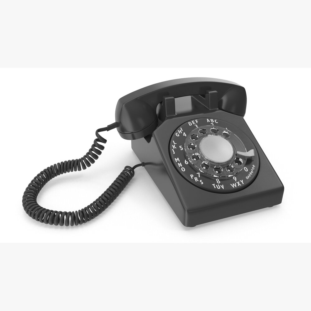 Old Table Phone 3D model - Download Phones on 3DModels.org