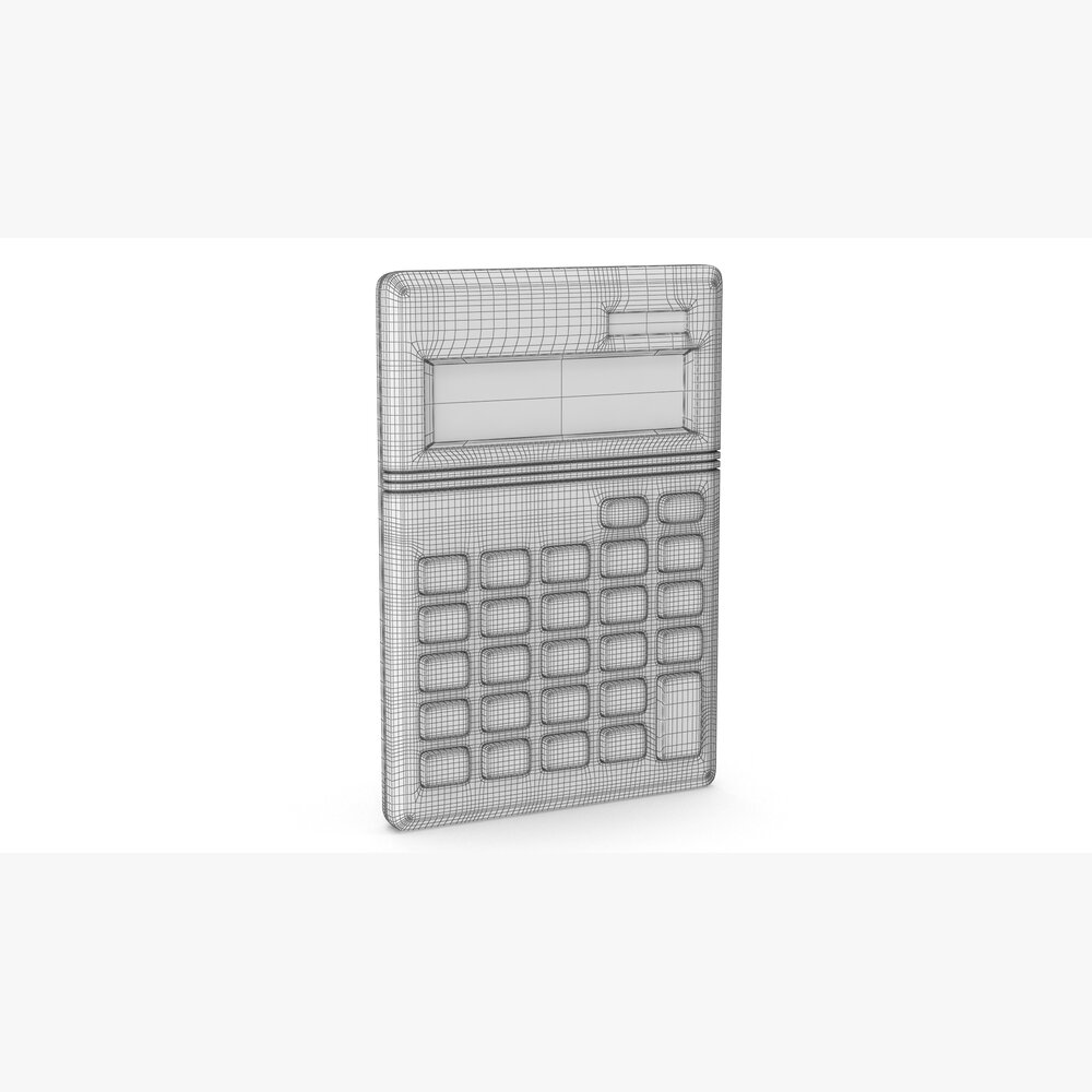 Retro Calculator 3D model - Download Stationery on 3DModels.org