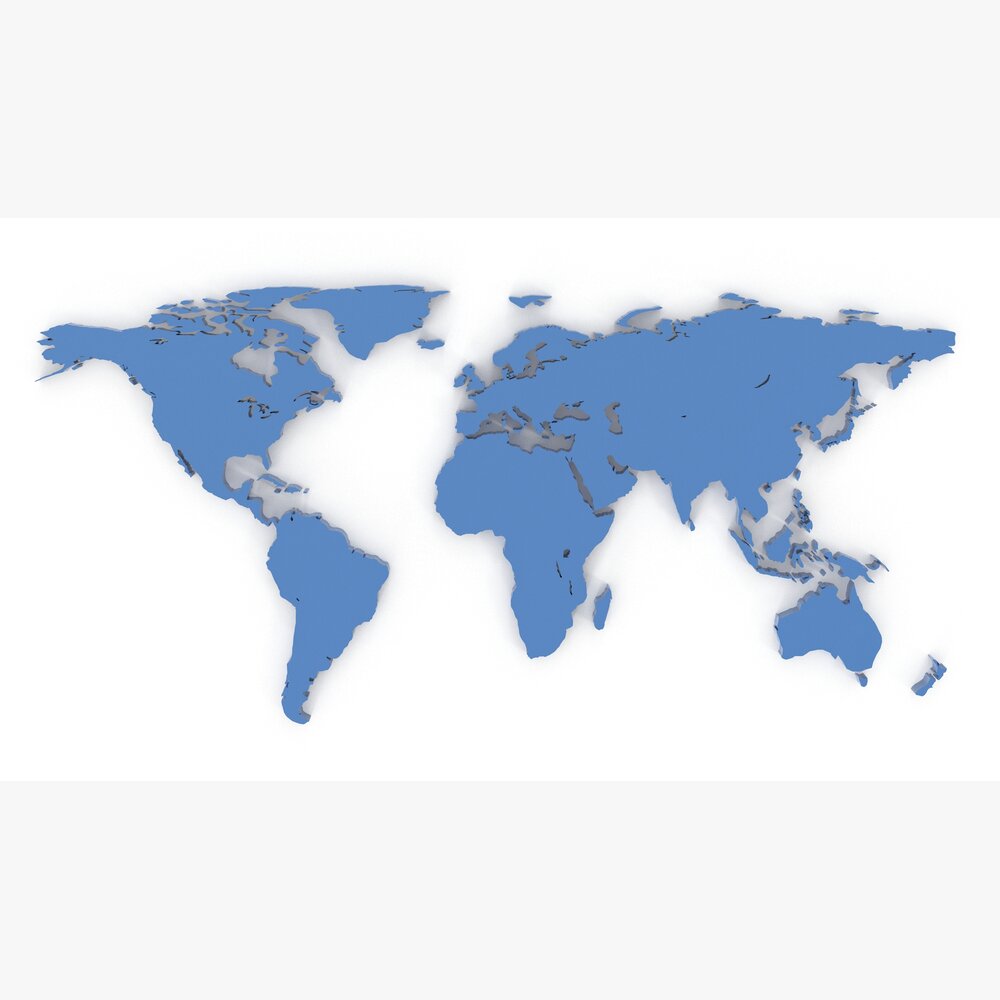 World Map 3D model - Download Hobbies on 3DModels.org