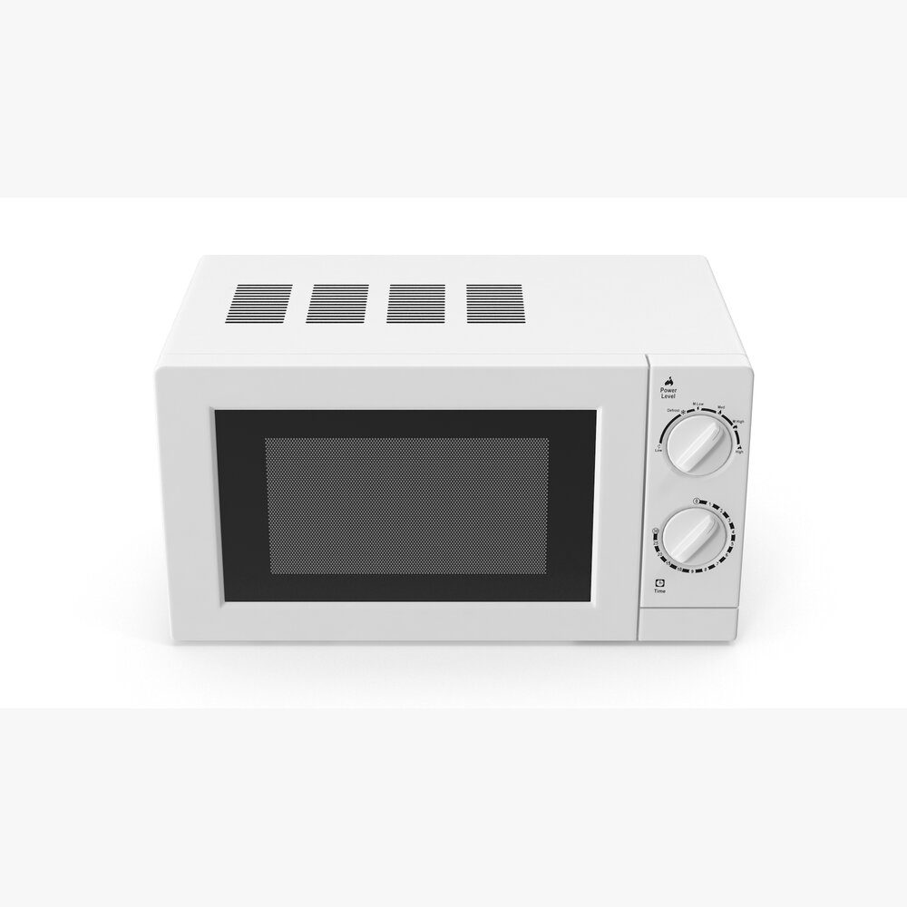 No Brand Microwave Oven 3D model - Download Home Appliances on 3DModels.org