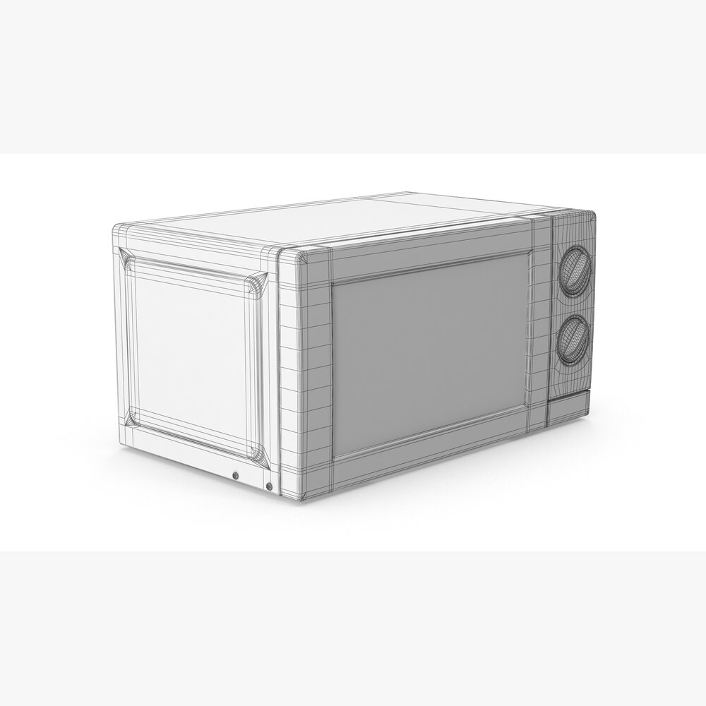 No Brand Microwave Oven 3D model - Download Home Appliances on 3DModels.org
