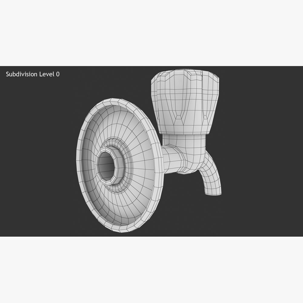 Small Chrome Tap 3D model - Download Bathroom Fixtures on 3DModels.org