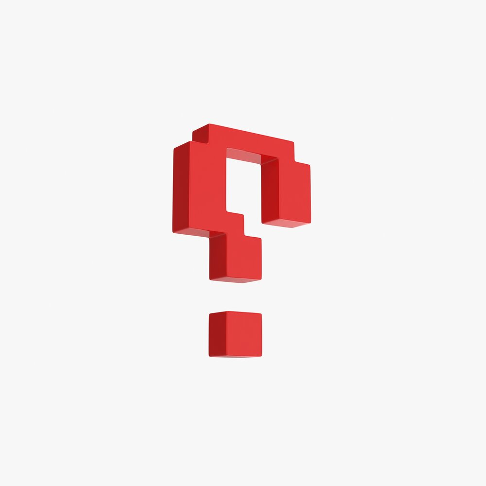 Question Mark 3D model - Download Symbols on 3DModels.org