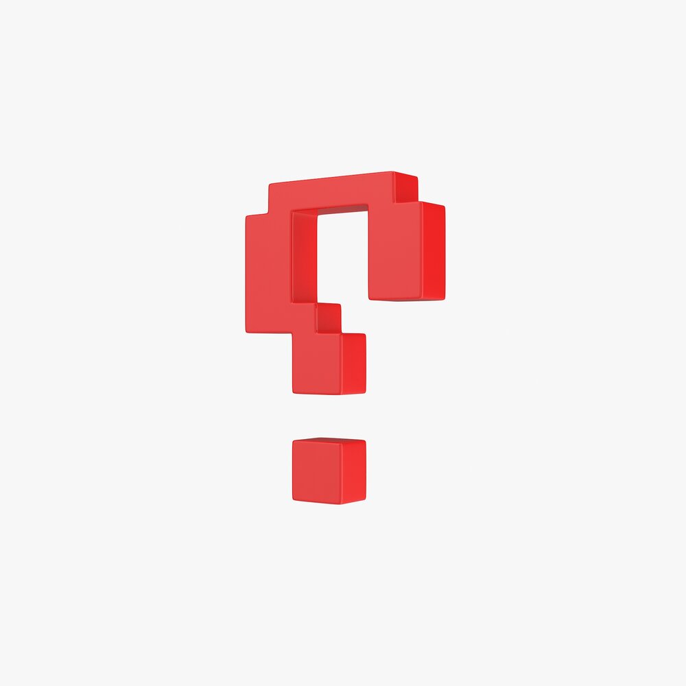 Question Mark 3D model - Download Symbols on 3DModels.org