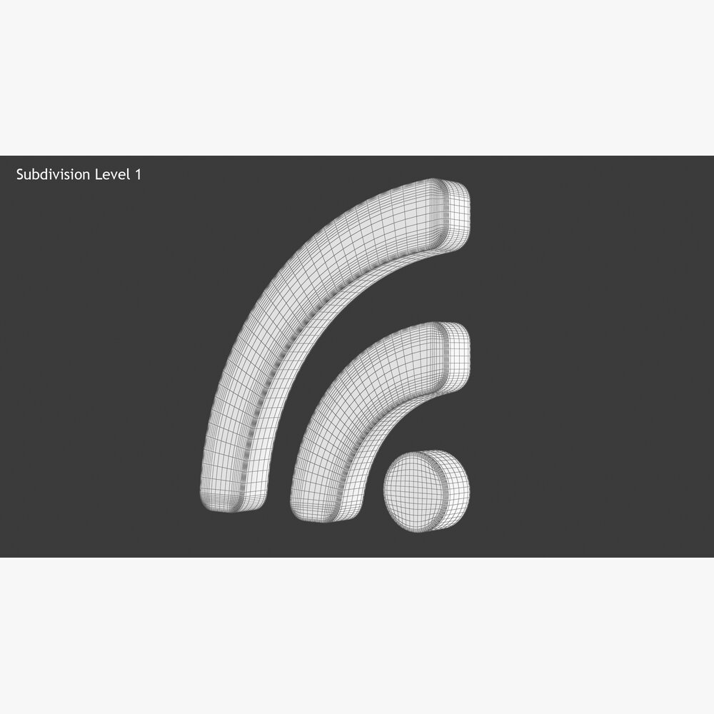 Rss Symbol 3D model - Download Symbols on 3DModels.org
