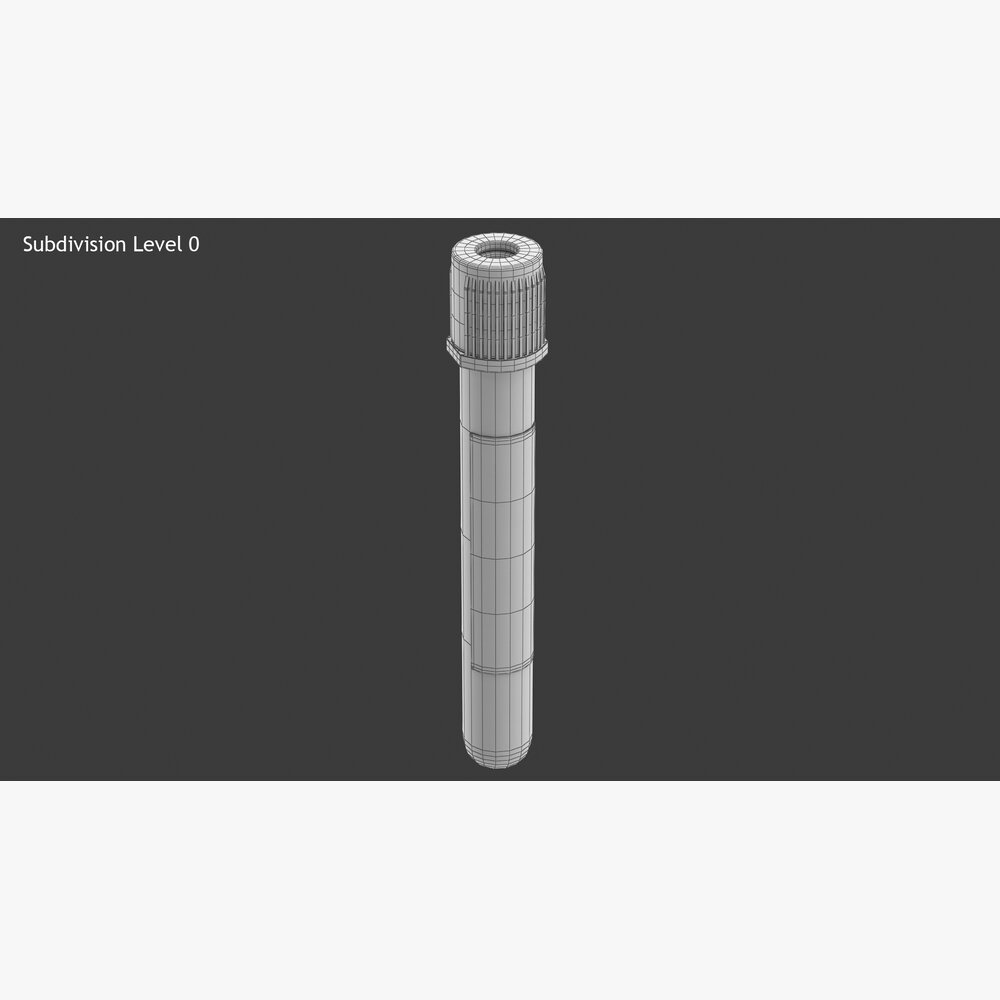 Blood Test Tube 3D model - Download Medical Equipment on 3DModels.org