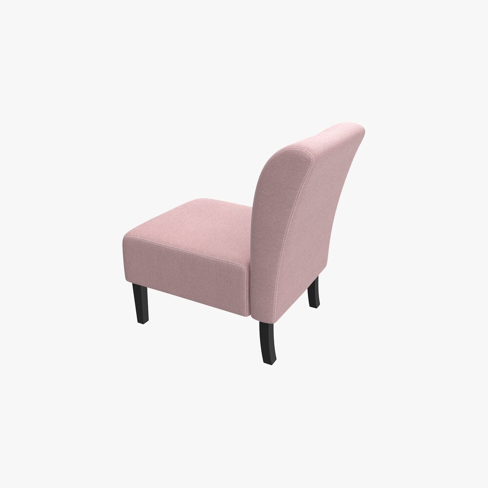Pink Accent Chair 3D model - Download Chair on 3DModels.org