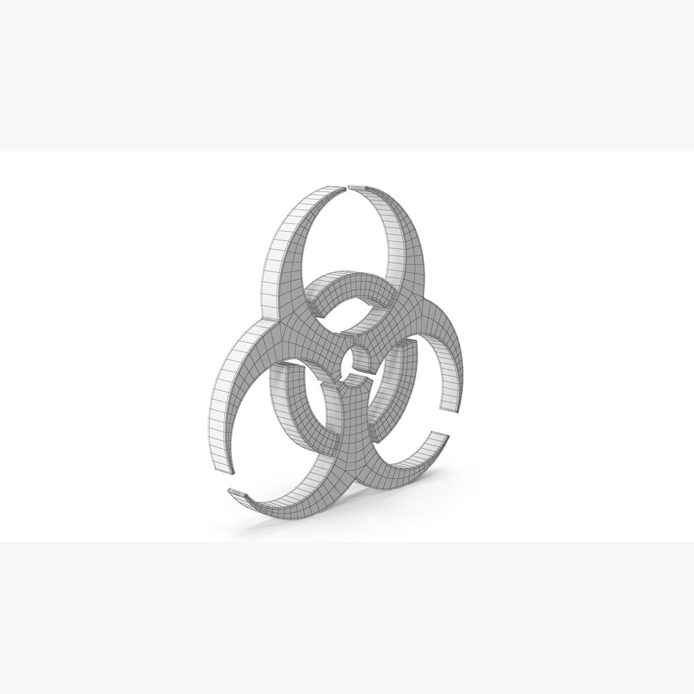 Biohazard Icon 3D model - Download Symbols on 3DModels.org