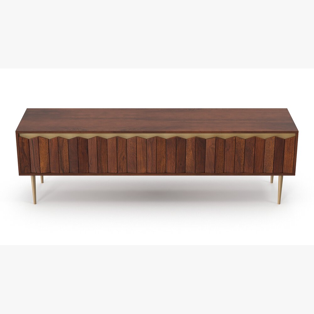 Retro Style Media Unit V1 3D model - Download Sideboard on 3DModels.org