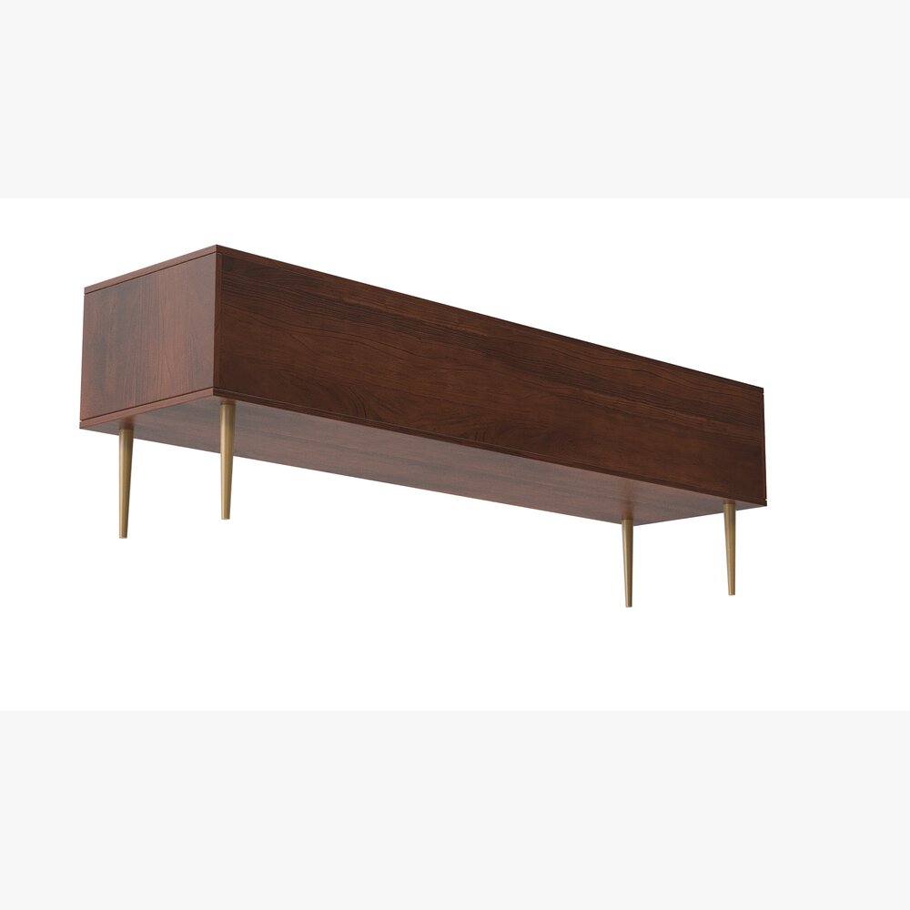 Retro Style Media Unit V1 3D model - Download Sideboard on 3DModels.org