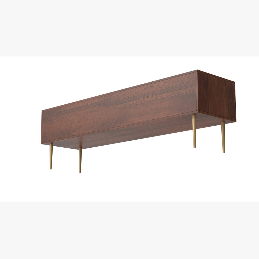 Retro Style Media Unit V1 3D model - Download Sideboard on 3DModels.org