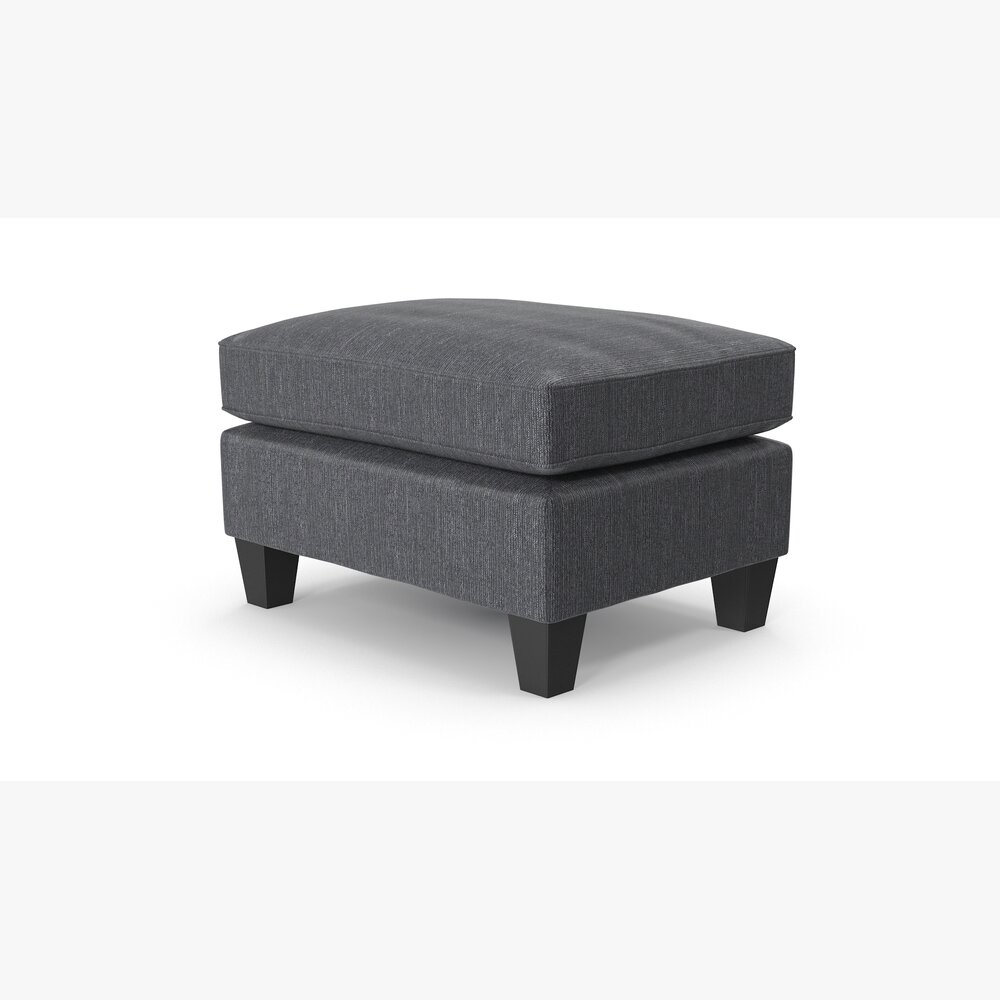 Grey Fabric Ottoman 3D model - Download Ottoman on 3DModels.org