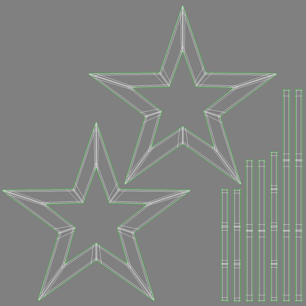 Red Star Web Icon 3D model - Download Symbols on 3DModels.org