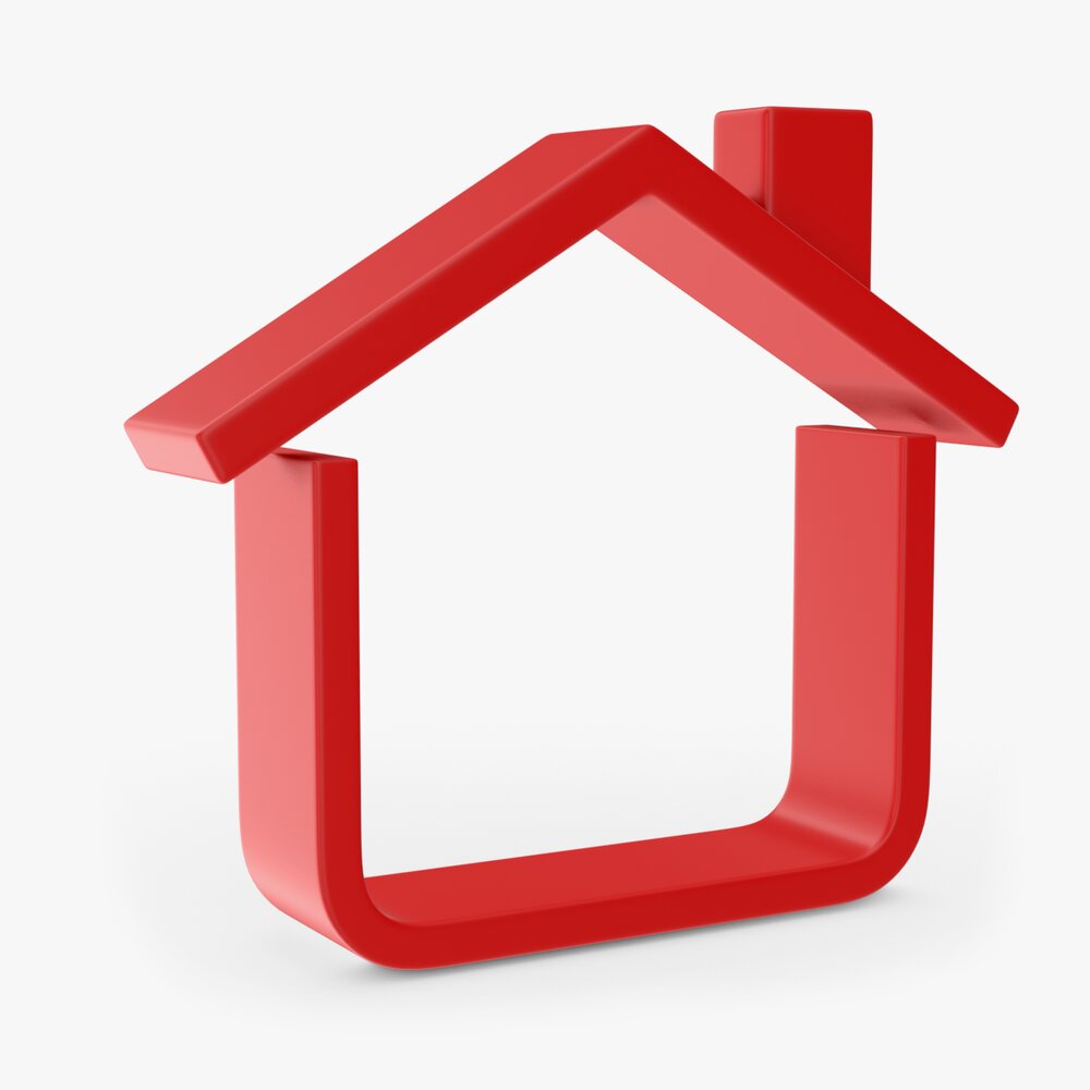 House Icon 3D model - Download Symbols on 3DModels.org