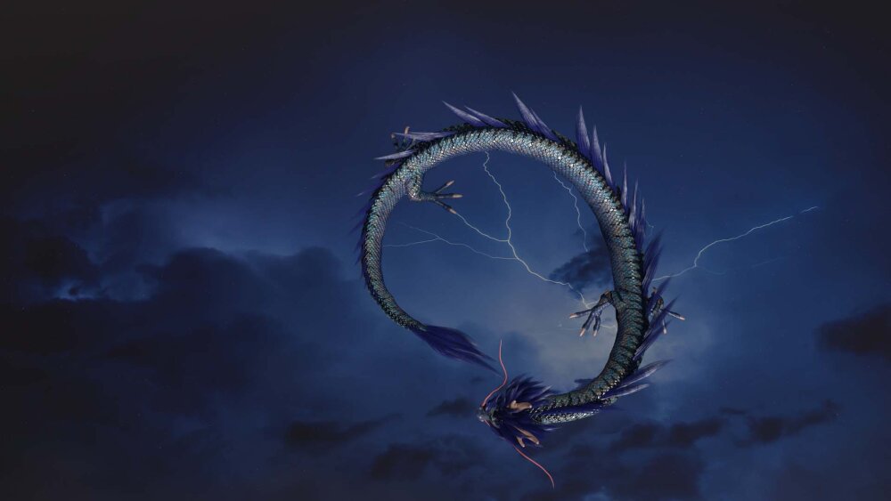 Majestic Blue Dragon 3D model - Download Mythological creatures on ...