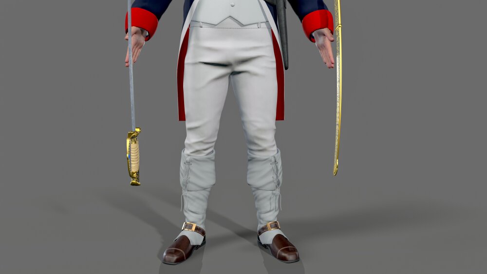 Napoleon Soldier 3D model - Download Character on 3DModels.org
