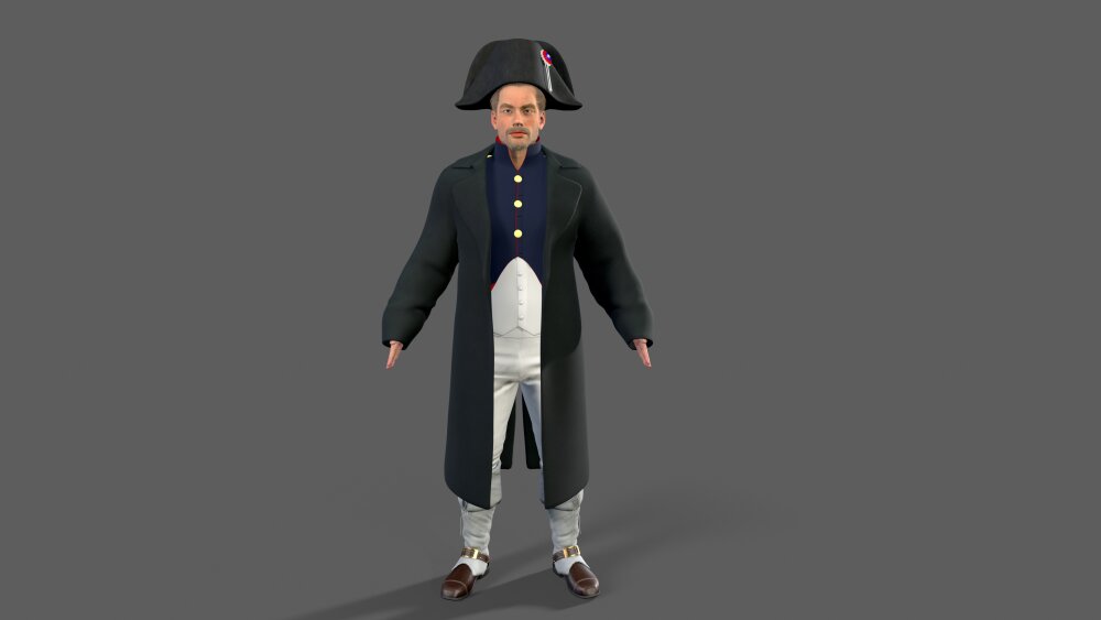 Napoleon Bonaparte 3D model - Download Character on 3DModels.org