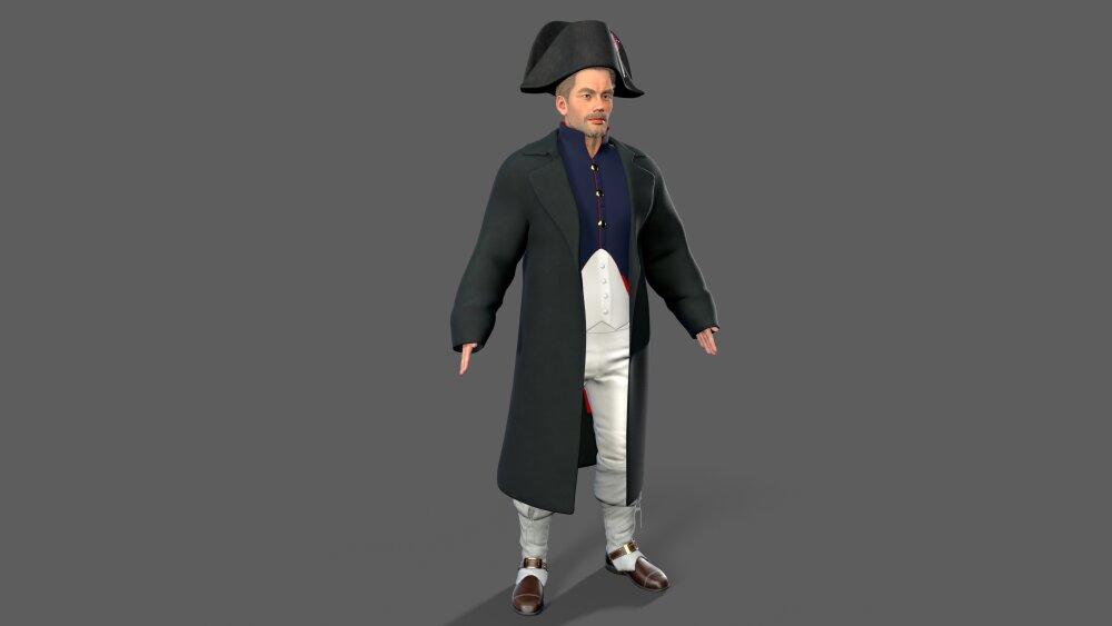 Napoleon Bonaparte 3D model - Download Character on 3DModels.org