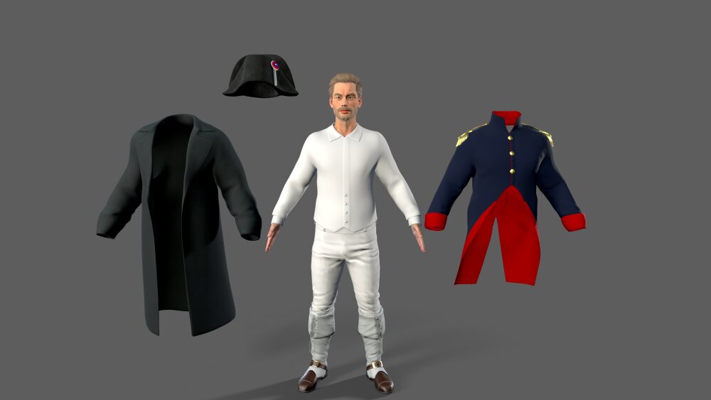 Napoleon Bonaparte 3D model - Download Character on 3DModels.org