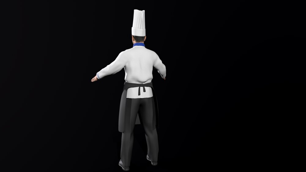 Chef Character 3D model - Download Character on 3DModels.org