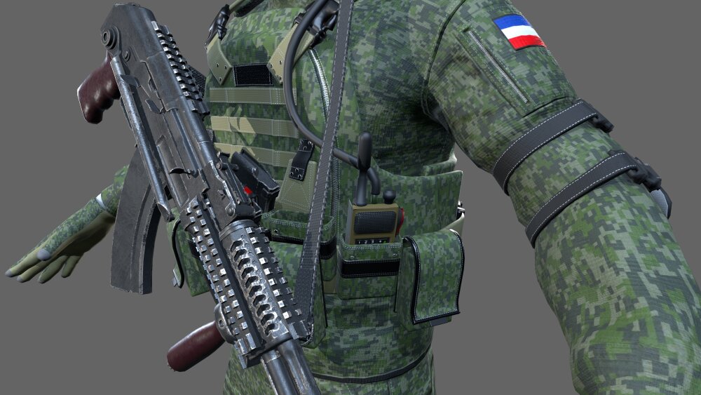 Soldado Táctico Ruso Modelo 3D - Descargar Character on 3DModels.org