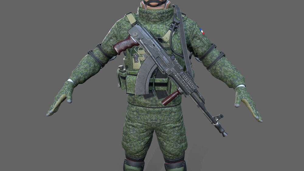 Soldado Táctico Ruso Modelo 3D - Descargar Character on 3DModels.org