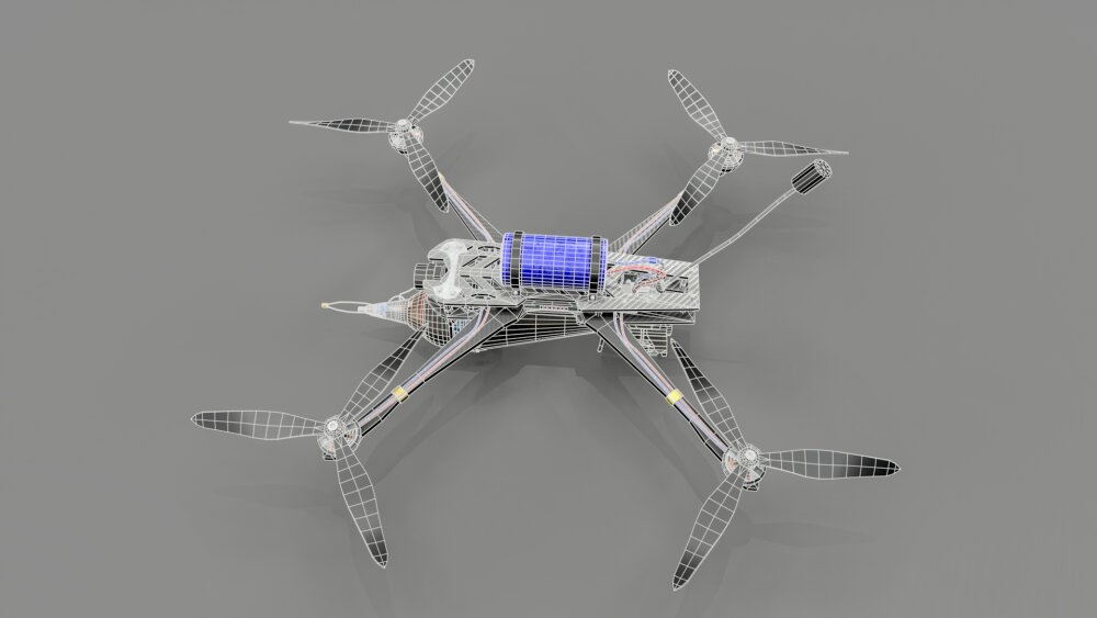 FPV Kamikaze Drone 3D model - Download UAV on 3DModels.org