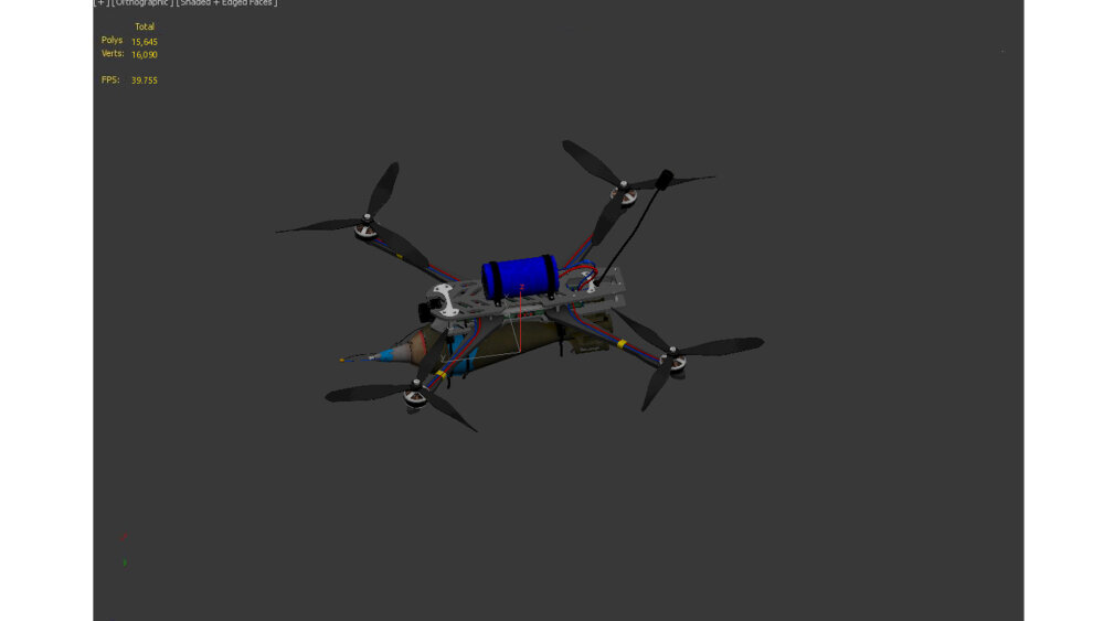 FPV Kamikaze Drone 3D model - Download UAV on 3DModels.org