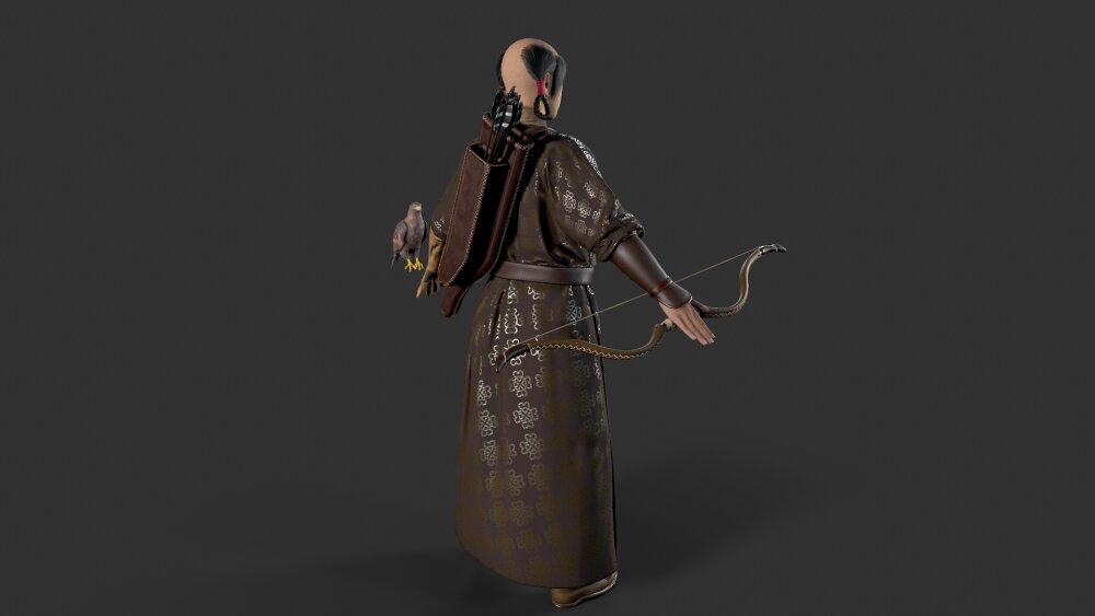 Mongol Hunter 3D model - Download on 3DModels.org