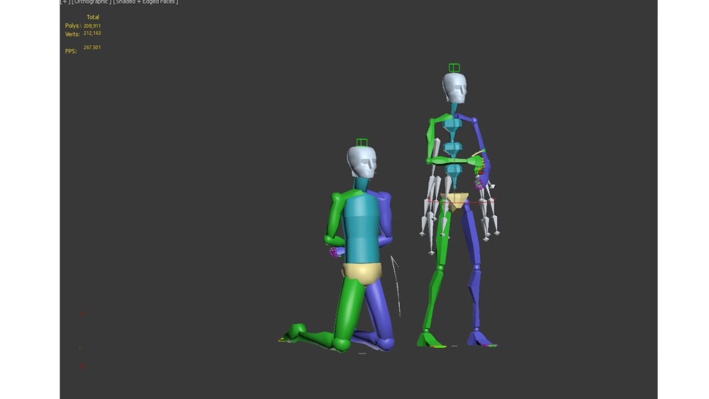 Executioner with Sword and Bound Prisoner 3D model - Download People on ...