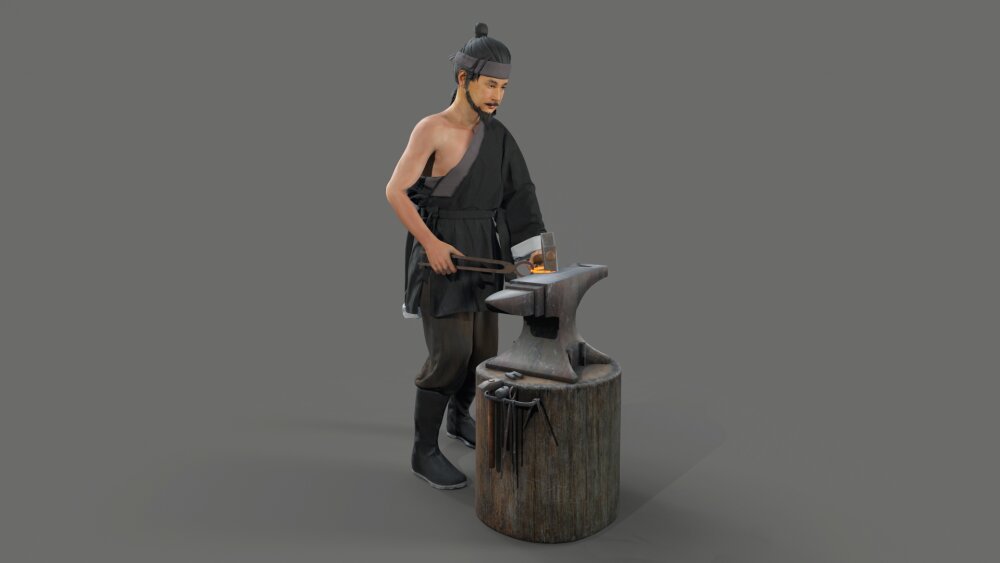 Blacksmith Character Modelo 3D - Descargar Character on 3DModels.org