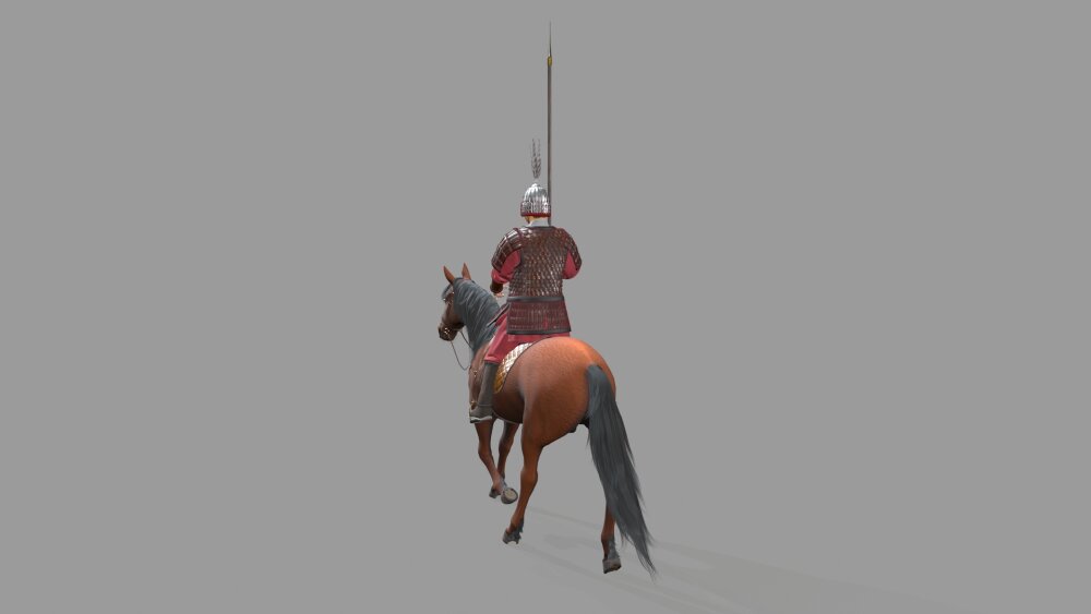 Chinese Cavalry 3D model - Download Character on 3DModels.org