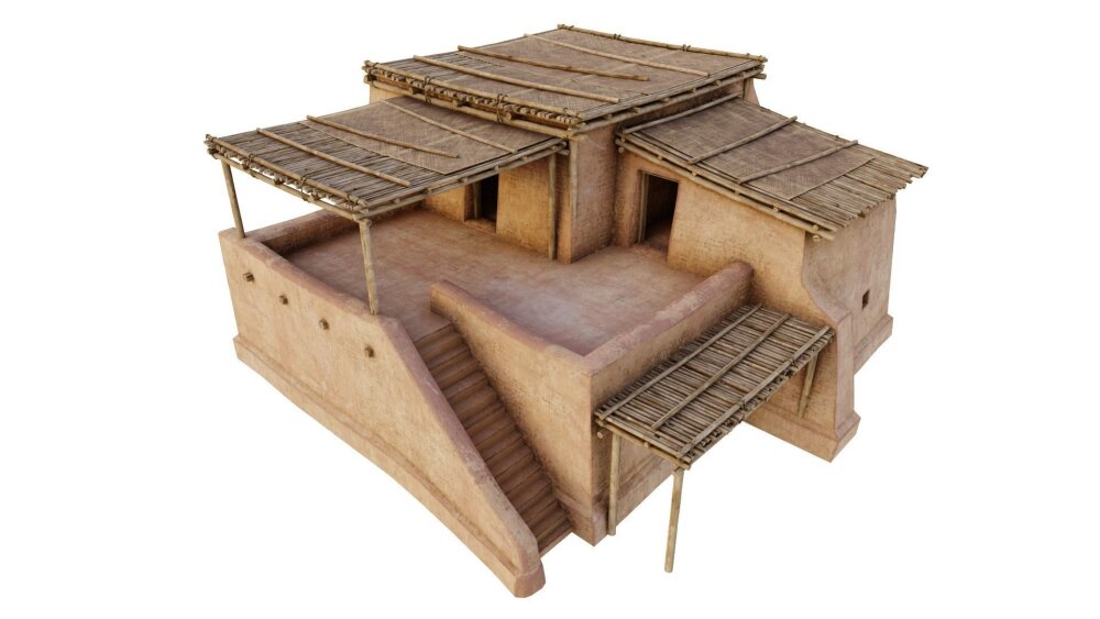Common Egyptian Style Shanty 3D model - Download Buildings on 3DModels.org